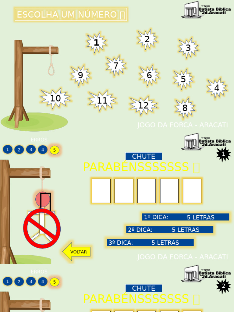 Jogo Da Forca Aracati | PDF | Jogos de raciocínio lógico | Quebra-cabeças