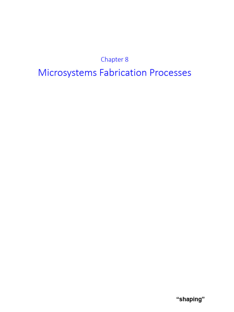 6 Microsystems Fabrication Process Students | PDF | Photolithography | Scientific Phenomena