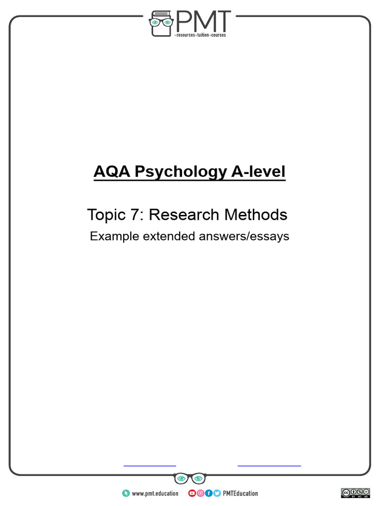 Example Extended Answers & Essays | PDF | Sampling (Statistics) | Deception