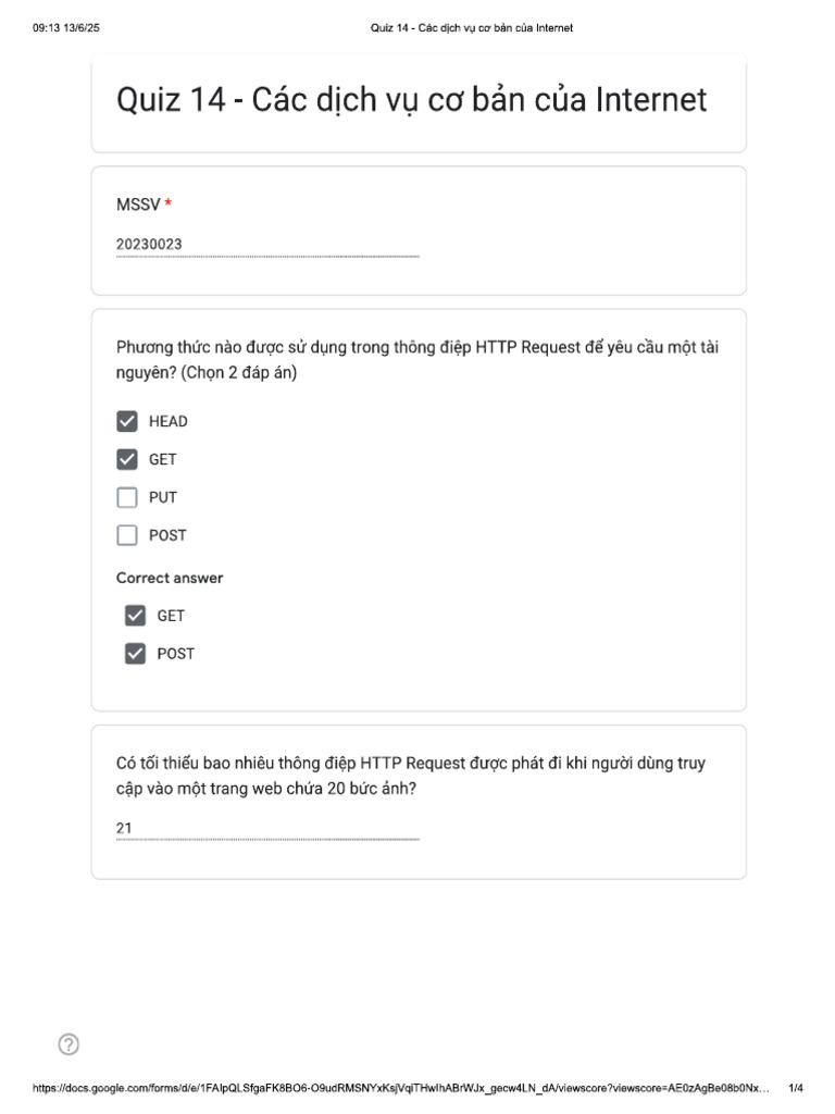 Quiz 14 | PDF