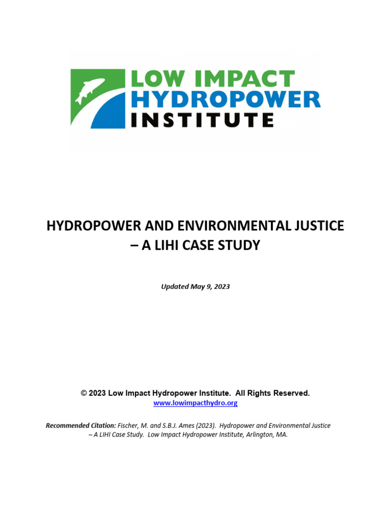 Hydro and Environmental Justice A LIHI Case Study Updated 2023-05-09 ...