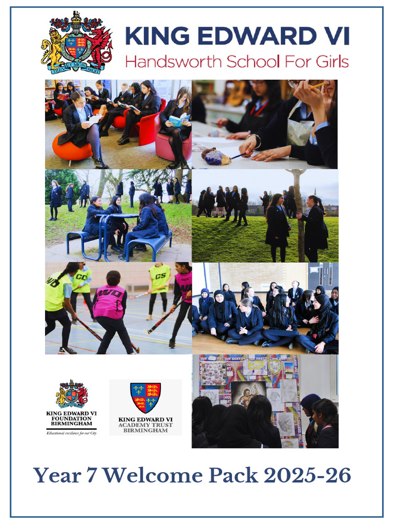 KEVIHS Year 7 Welcome Pack 2025-26 | PDF | Gmail | Mobile App