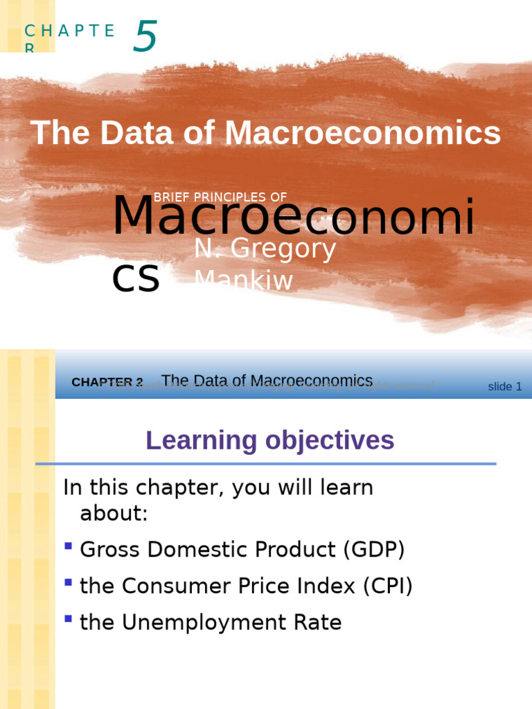 Chap 5 Data of Macroeconomics | PDF | Cost Of Living | Gross Domestic ...