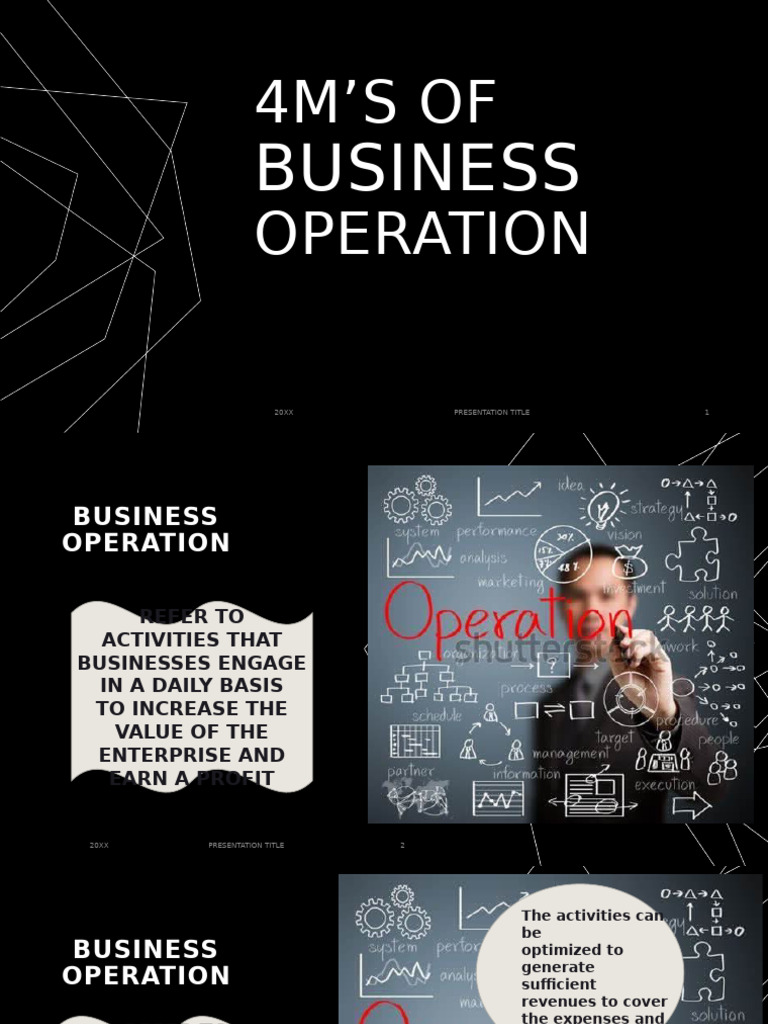 4M'S of Business Operation | PDF | Commodity | Business