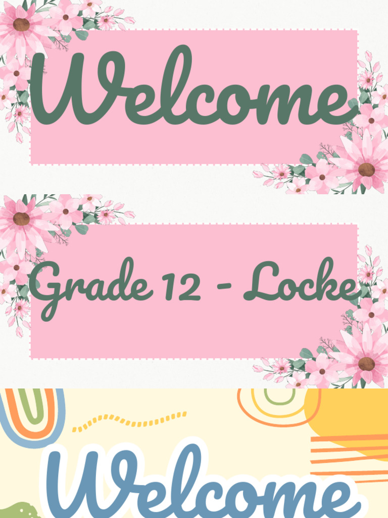 Pink and White Simple Welcome Banner | PDF