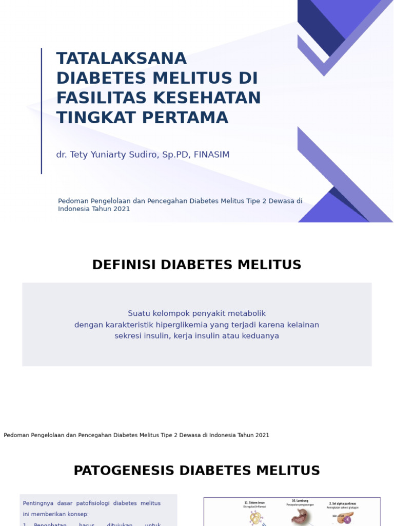 Tatalaksana DM di FKTP | PDF