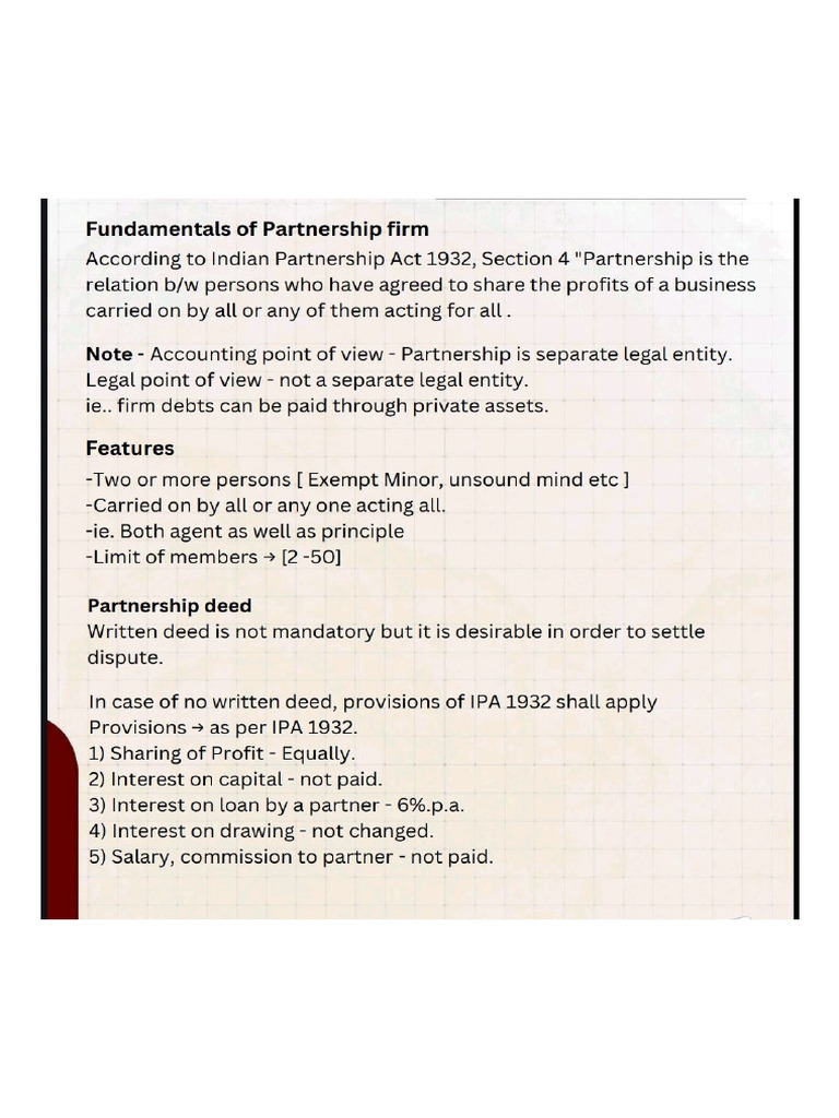 Fundamental of Partnership | PDF