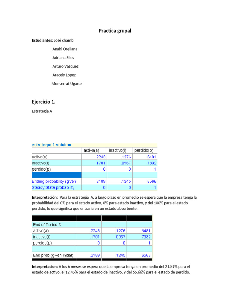Practica Grupal Cuantitativos 14-06. | PDF | Economias | Ciencias económicas