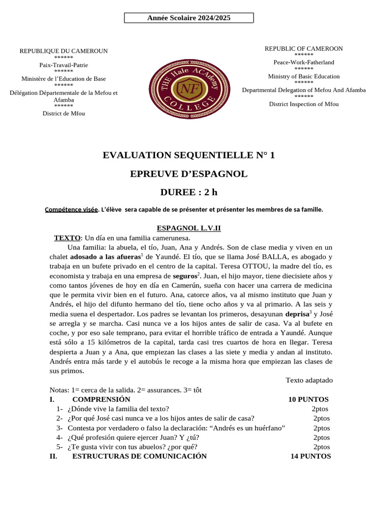 SEQ1 3ème | PDF