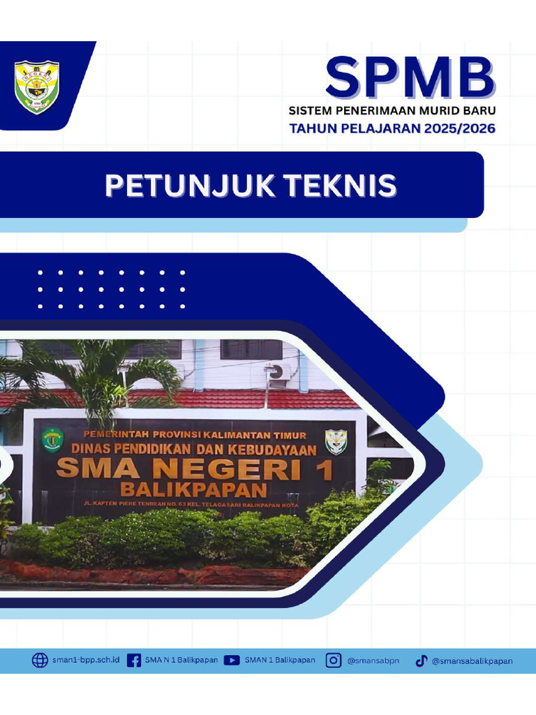 Juknis SPMB Sman 1 Balikpapan | PDF