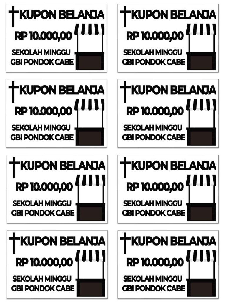 Kupon Belanja 10ribu Sm Pondok Cabe | PDF