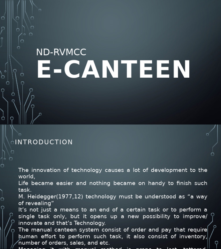E Canteen | PDF