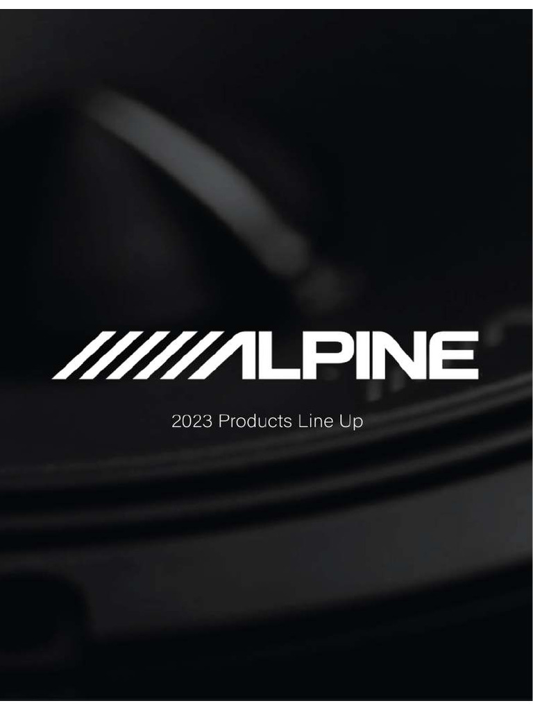 ALPINE Catalogue 2023 Products Line Up | PDF