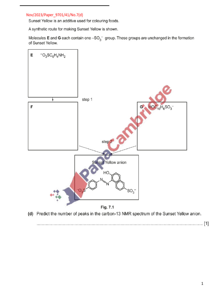 2023 Analytical Techniques A2 Chemistry 9701 | PDF