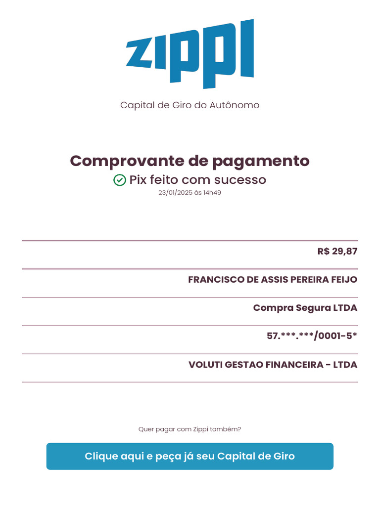 Comprovante de Pagamento | PDF