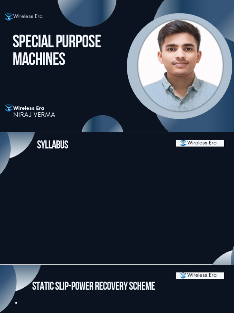 U-1 Special Purpose Machines - 1 | PDF | Electric Motor | Magnetic Devices