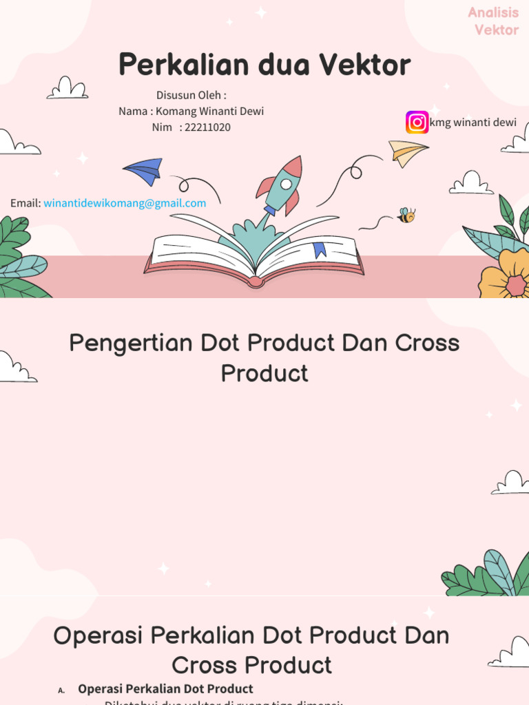 Perkalian Vektor (Cross Product Dan Dot Product) | PDF