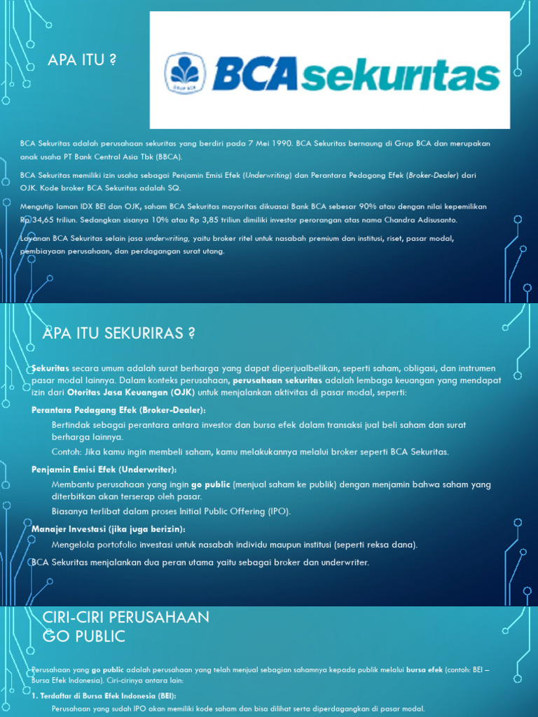 Bca Sekuritas | PDF