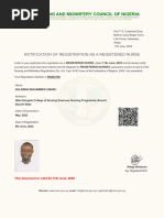NMC Statement of Entry for Asana Adam | PDF