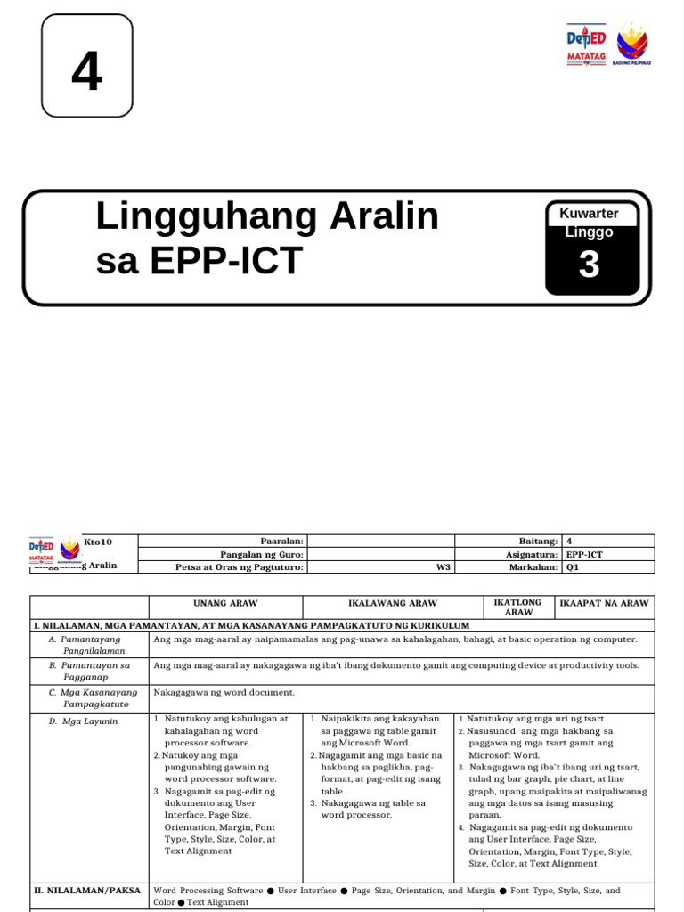 Le Epp 4 q1 Week3 Final | PDF