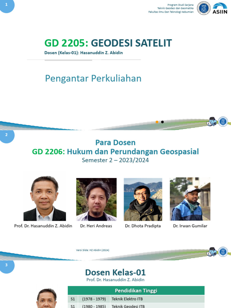 Geodesi Satelit: Pengantar Perkuliahan | PDF