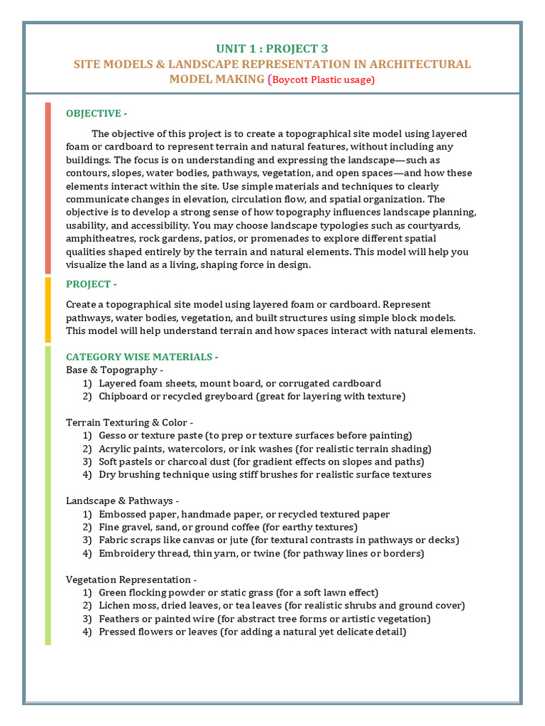 Site Models & Landscape Representation | PDF | Topography | Landscape