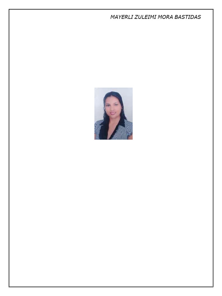 Hoja de Vida Mayerli Zuleimi Mora Bastidas | PDF