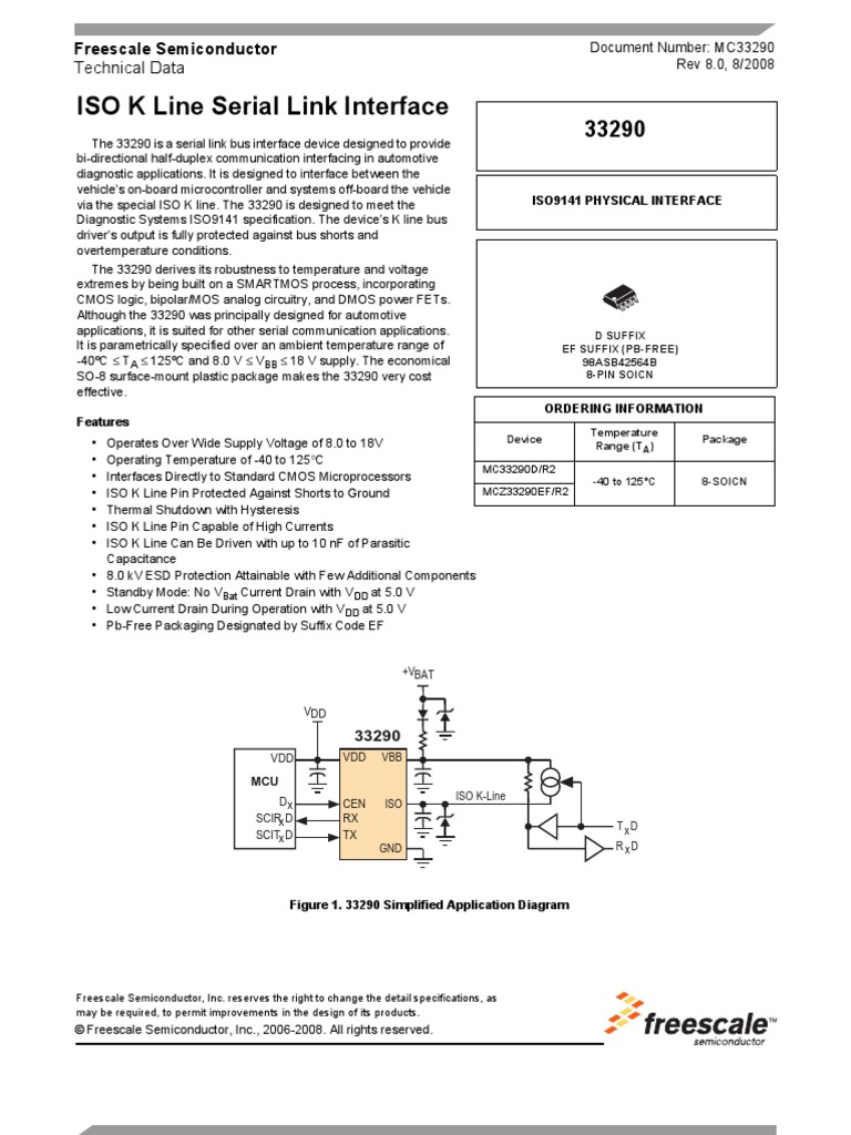 MC33290 | PDF | Microcontroller | Capacitor