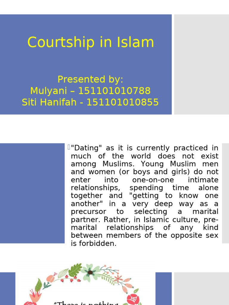 Courtship in Islam-2 | PDF