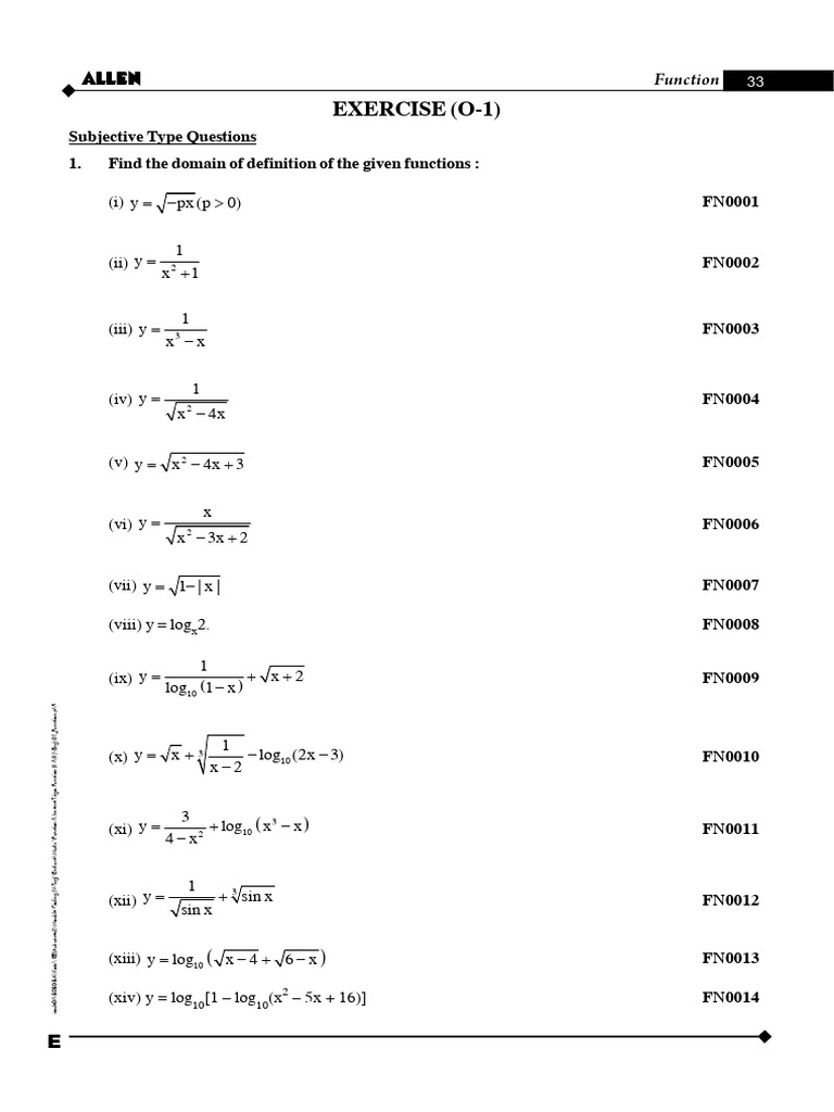 Function ITF | PDF | Function (Mathematics) | Numbers