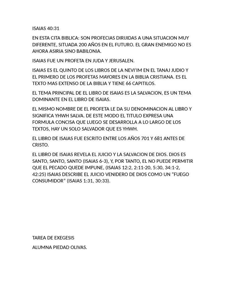 Isaias 40 | PDF