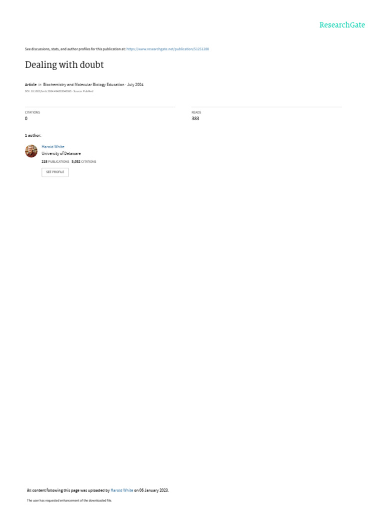 Dealing With Doubt | PDF | Faith | Jesus