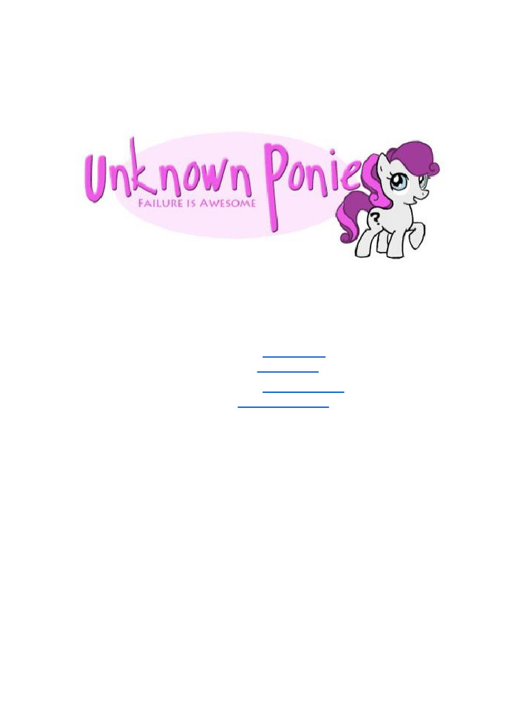 Unknown Ponies PT-BR - Livro PDF Traduzido | PDF | Generosidade | Cavalos