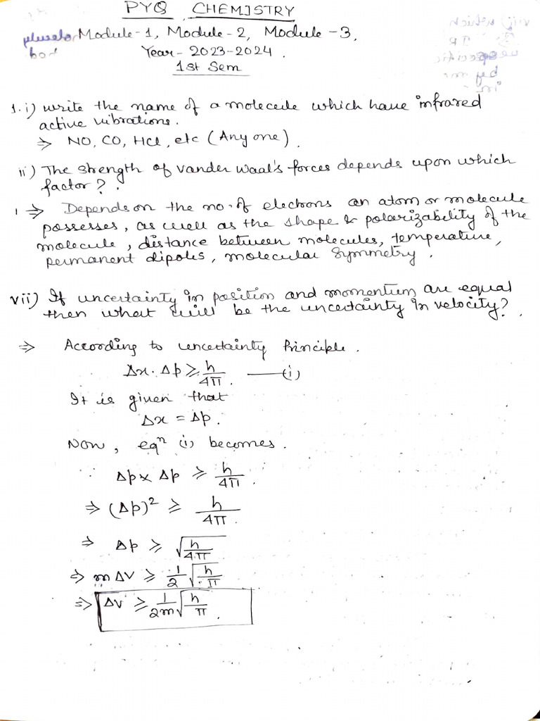 PYQ Solution - 2023-24 - Odd Sem | PDF | Electromagnetism | Physical ...
