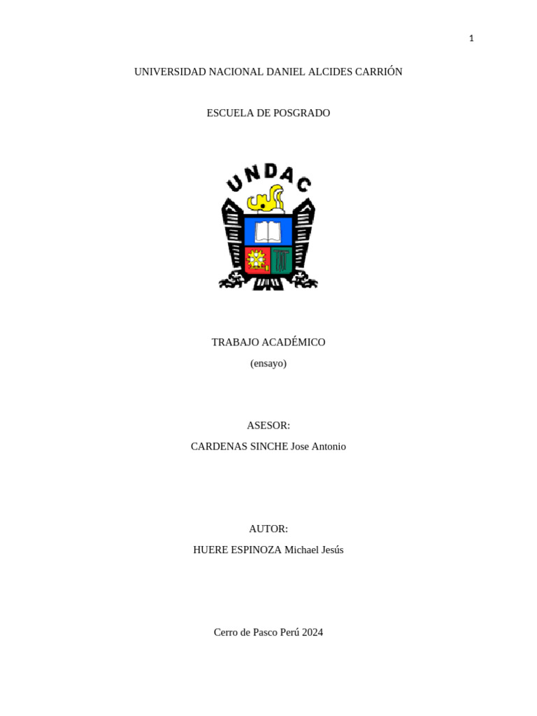 Ensayo EAI | PDF | Método científico