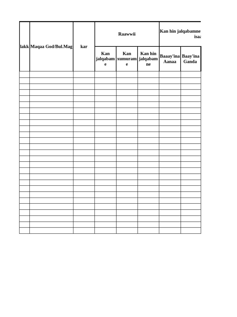 Ragaa Waliigalaa BB Ariitiin Bamrbaadamu | PDF