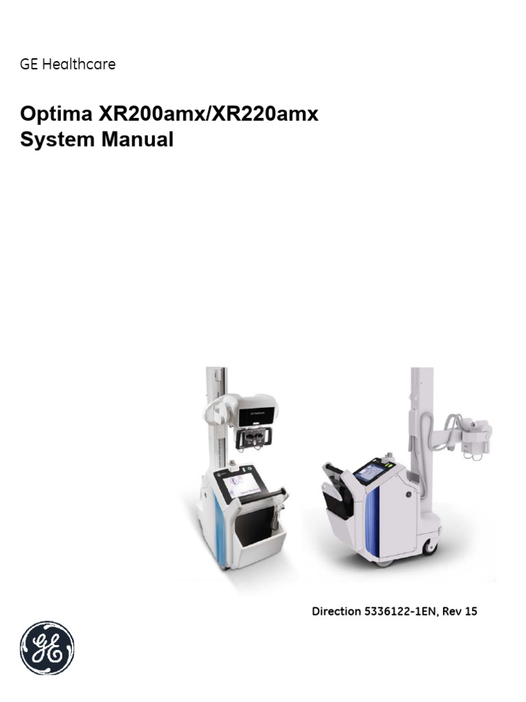 Optima XR200amx/XR220amx System Manual: Front Cover | PDF
