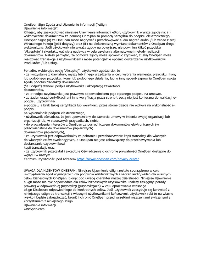 Electronic Disclosures and Signatures Consent | PDF