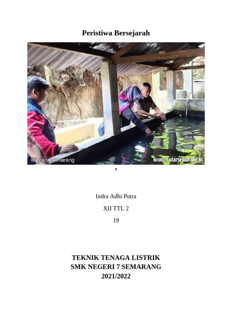Sejarah Sendang Kalipancur dan Wisata Religi | PDF