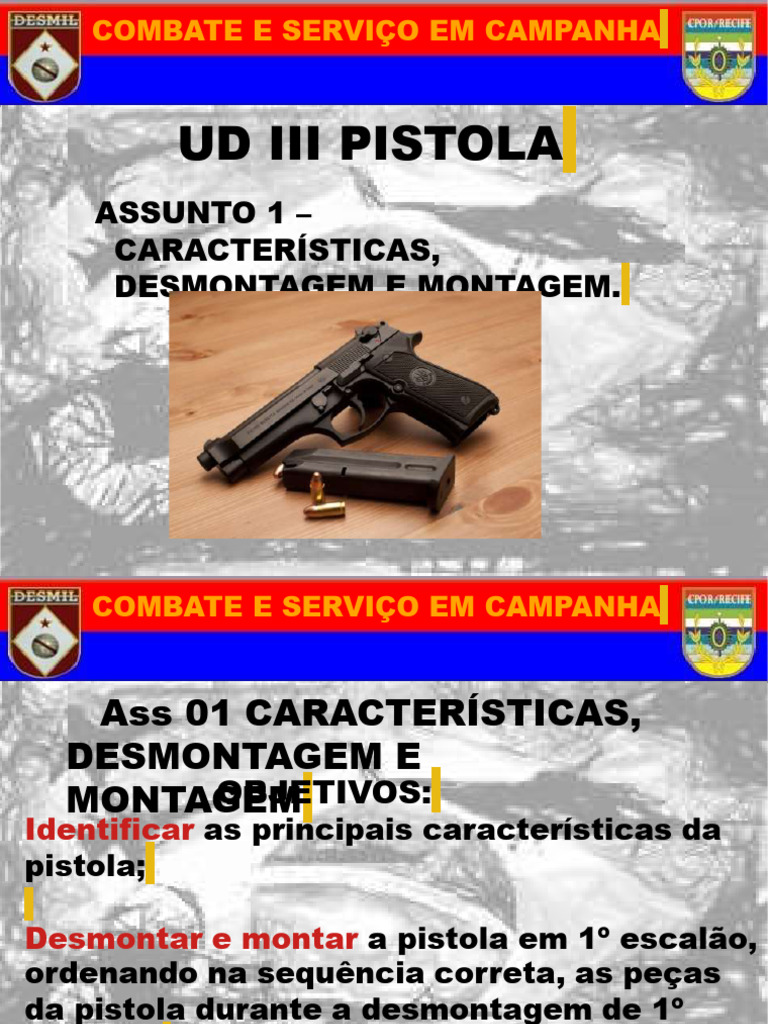 CSC UD 3 Ass 01 - Características, Montagem e Desmontagem 2025 | PDF | Carregador (armas de fogo ...