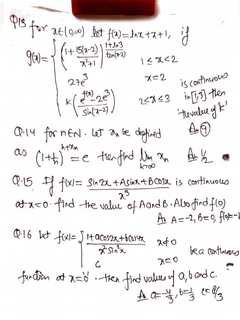 Handwriiten Notes of Maths | PDF