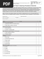 Patient Room Readiness Check List | PDF