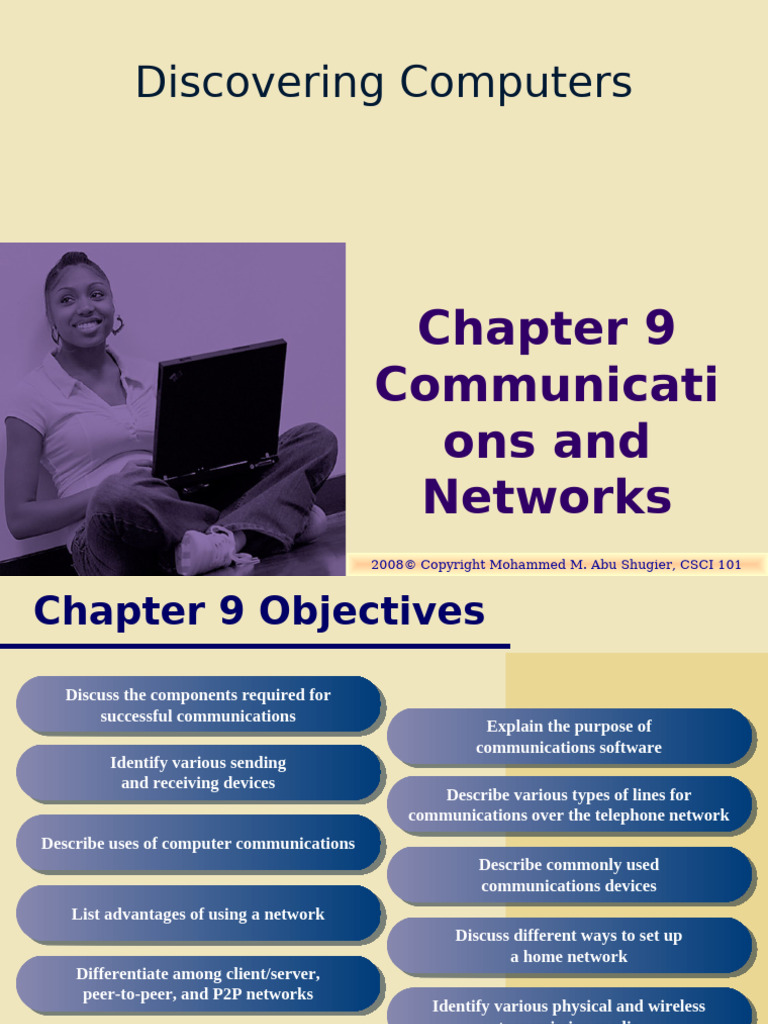 Chapter 07 Communications and Networks New Updated | PDF | Computer Network | Modem