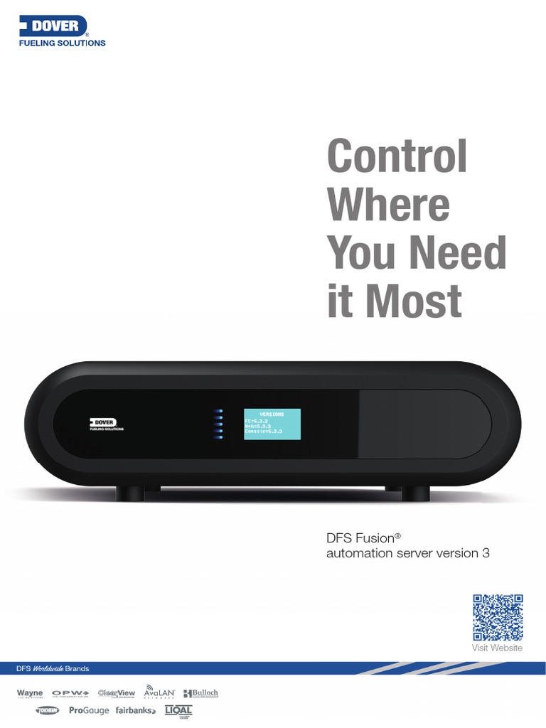 DFS Fusion V3: Advanced Forecourt Control | PDF | Point Of Sale | Usb