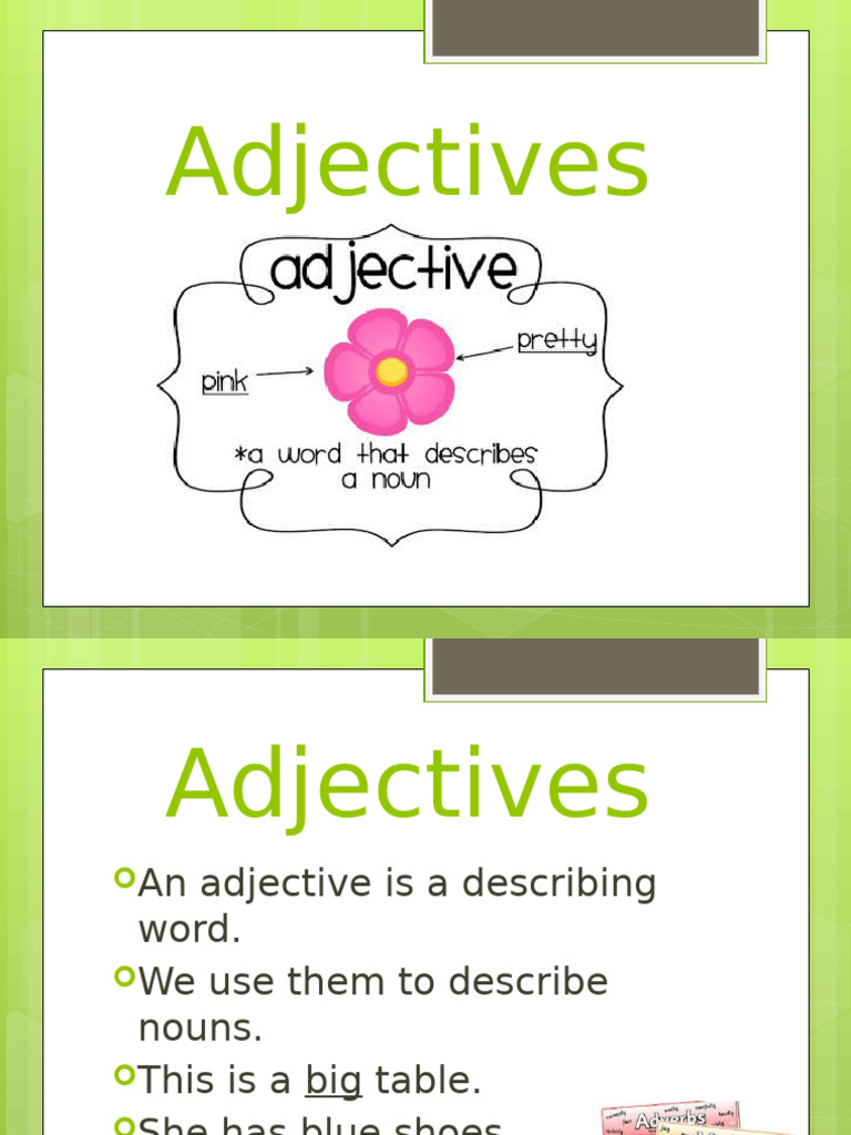 Adjectives Fun Activities Games 75294 | PDF