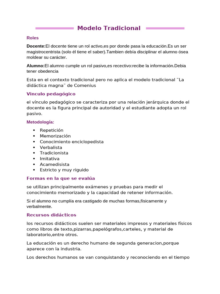 Modelo Tradicional | PDF