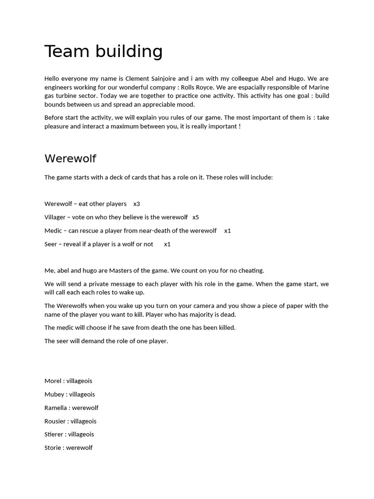 Team Building | PDF