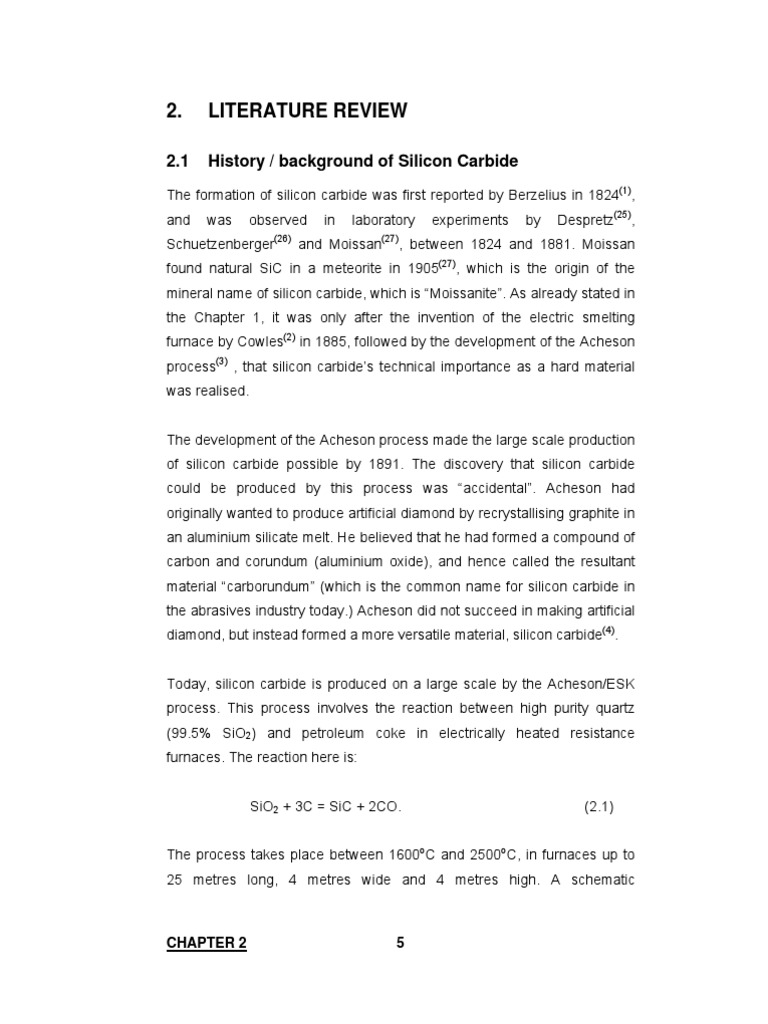 Background and Manufacturing of SiC | PDF | Sintering | Silicon