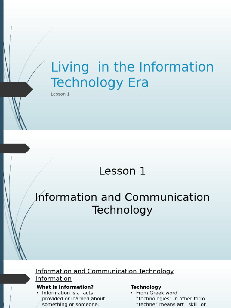 Unit 1 | PDF | Educational Technology | Information And Communications ...