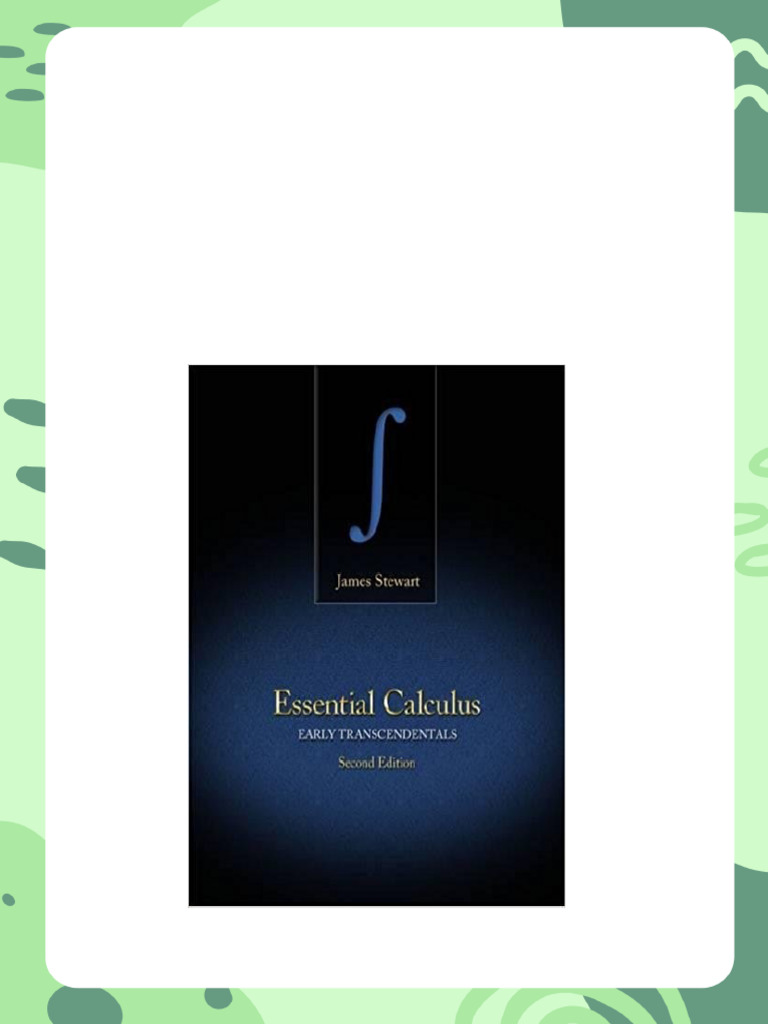 (Ebook PDF) Essential Calculus Early Transcendentals 2nd by James ...